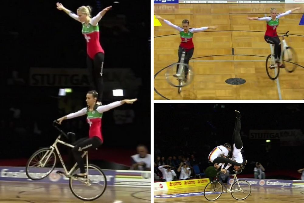 Unbelievable bike handling on display at the Indoor Cycling World ...