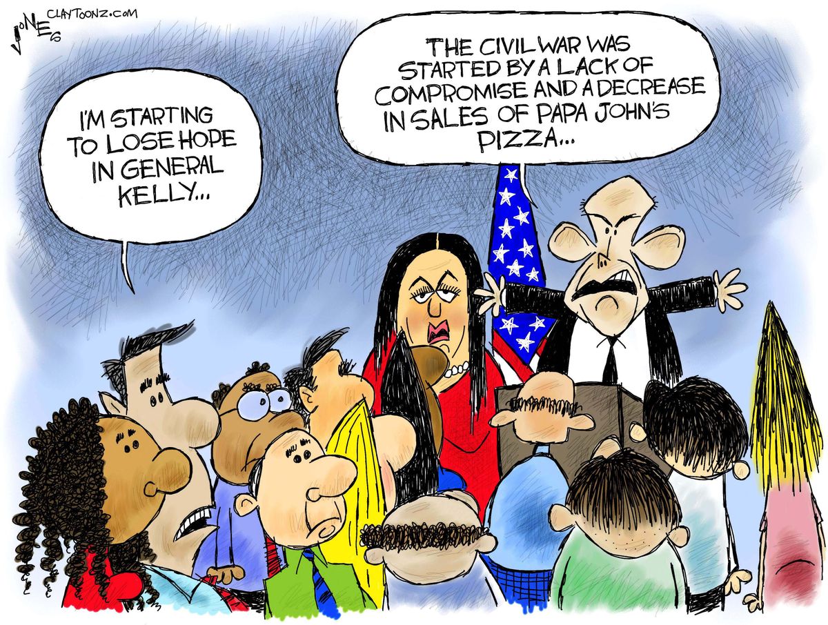 Political cartoon U.S. John Kelly civil war compromise | The Week