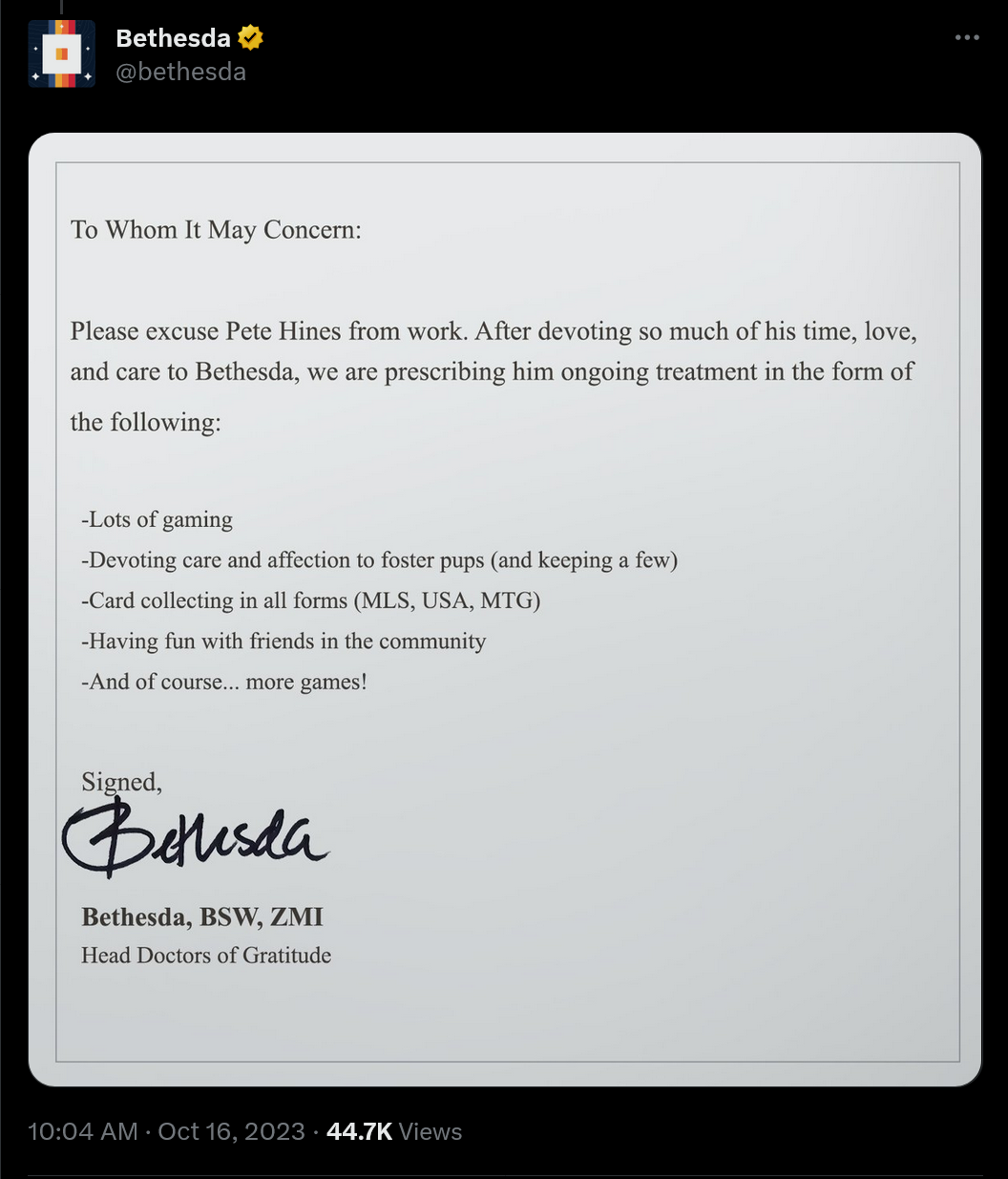 Pete Hines, Bethesda's number-one PR guy for nearly 25 years, is ...