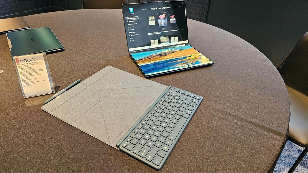 Lenovo's new Yoga 9 laptops include an in-display webcam, dual 14-inch ...