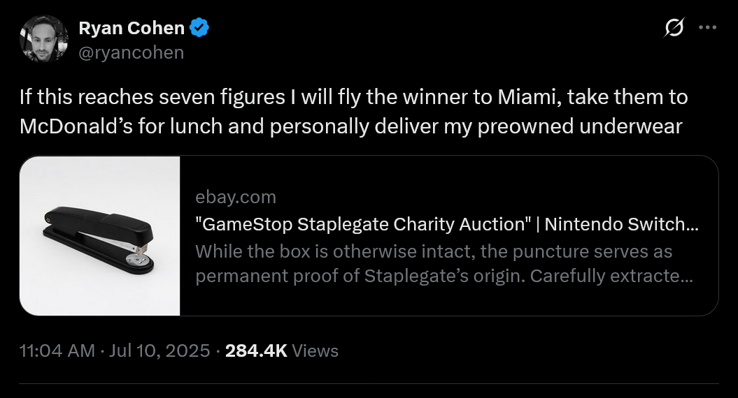 The GameStop stapler that smashed a Switch 2 screen on launch day is ...