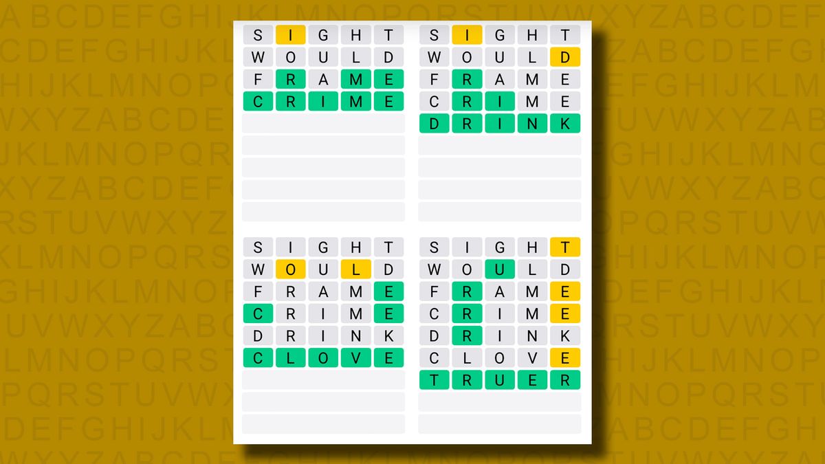 Quordle hints and answers for Sunday, March 30 (game #1161) | TechRadar