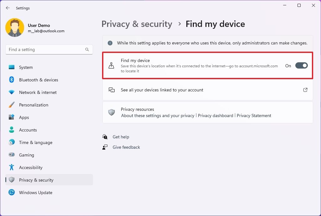 How to enable Find My Device on Windows 11 | Windows Central