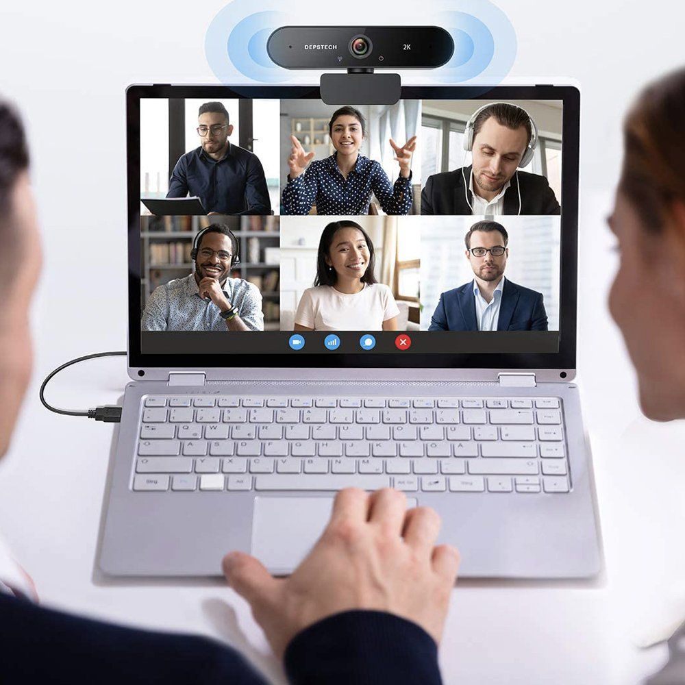 Join your next Zoom call in 2K with Depstech's USB desktop webcam on ...