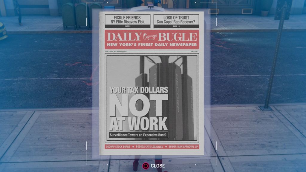 All Marvel's Spider-Man Daily Bugle newspaper locations | GamesRadar+