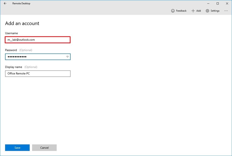 How to use Remote Desktop app to connect to a PC on Windows 10 ...