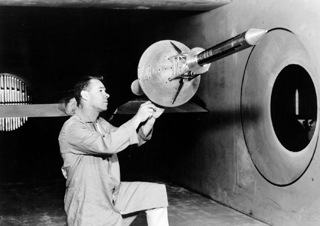 Space History Photo Apollo Launch Escape System In Wind Tunnel Space