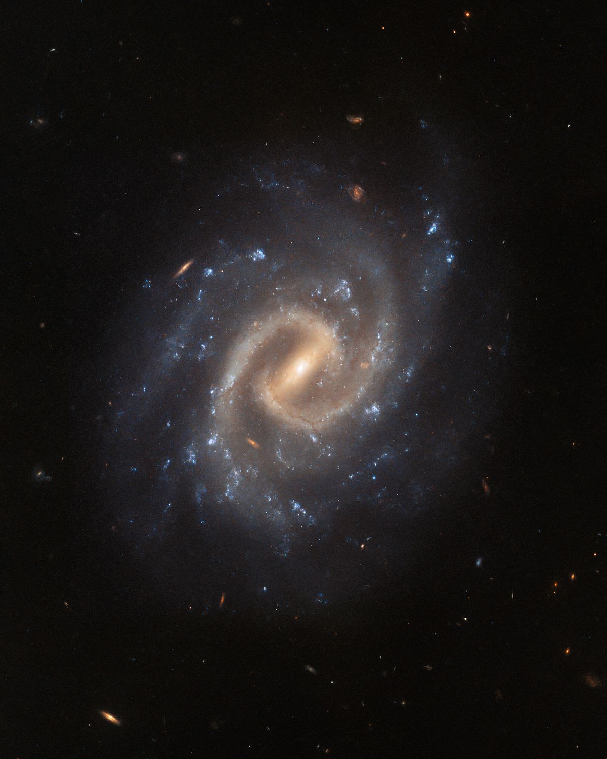 Hubble telescope spots a bright spiral galaxy with a violent past | Space