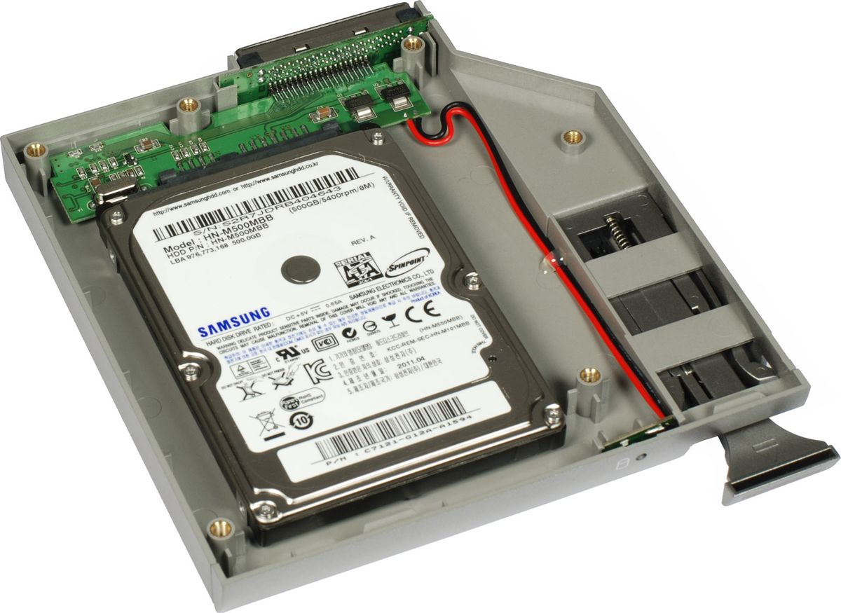 Step 2: Mount The Hard Disk In The OptiBayHD Caddy - Install A Hard ...