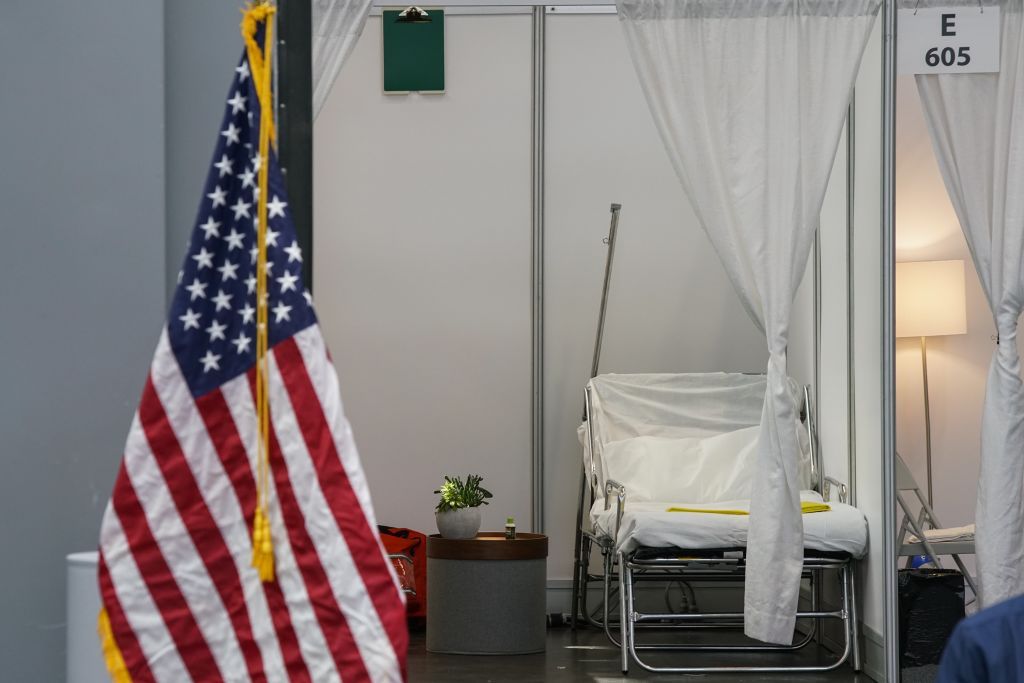 Take a look inside New York City's convention center turned makeshift ...