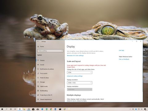 How to set custom display scaling settings on Windows 10 | Windows Central