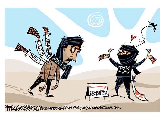 Editorial cartoon world ISIS Sunnis | The Week