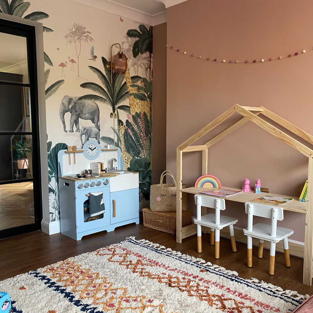 DIY lovers remove fireplace to make old snug into a modern playroom ...