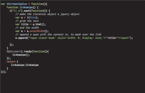 JavaScript animations: the link swipe | Creative Bloq