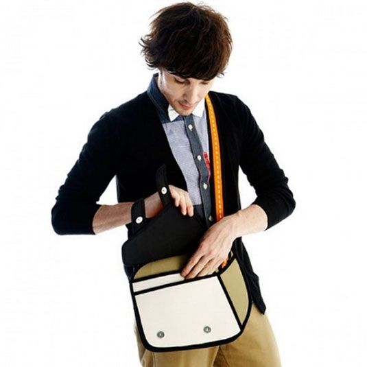 Optical illusion comic-style bag - is it 2D or 3D? | Creative Bloq