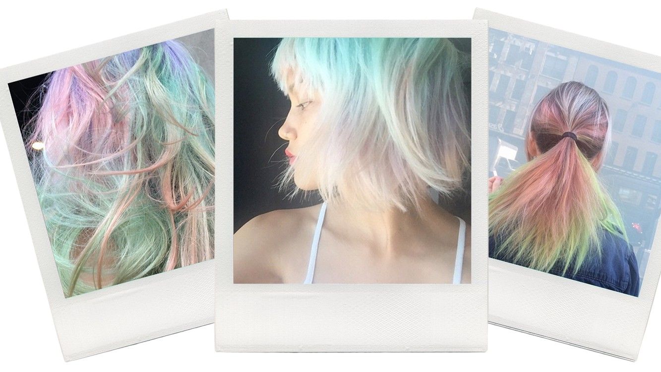 Opal Hair Trend - A New Take on Pastel, Rainbow Hair Color | Marie Claire