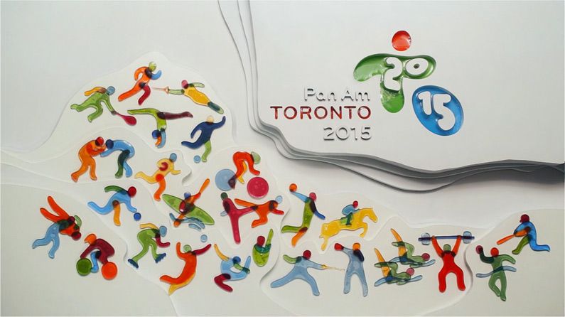 Eye-popping ident brings Pan-American Games logo to life | Creative Bloq