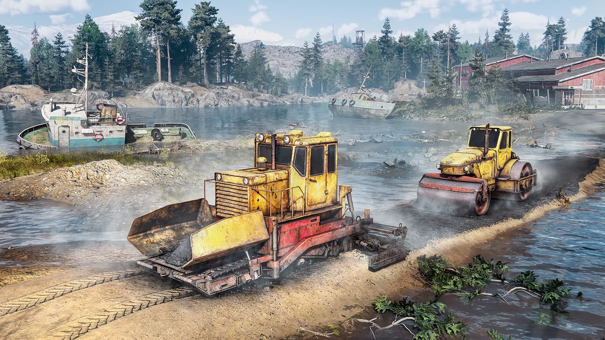 This hardcore driving sim about rebuilding towns after natural ...
