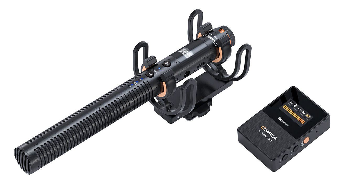 Comica shotgun microphone is world's first with built-in wireless ...