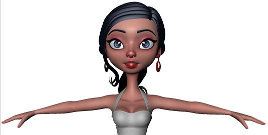 Vintage-style pin-up character is a 3D delight | Creative Bloq