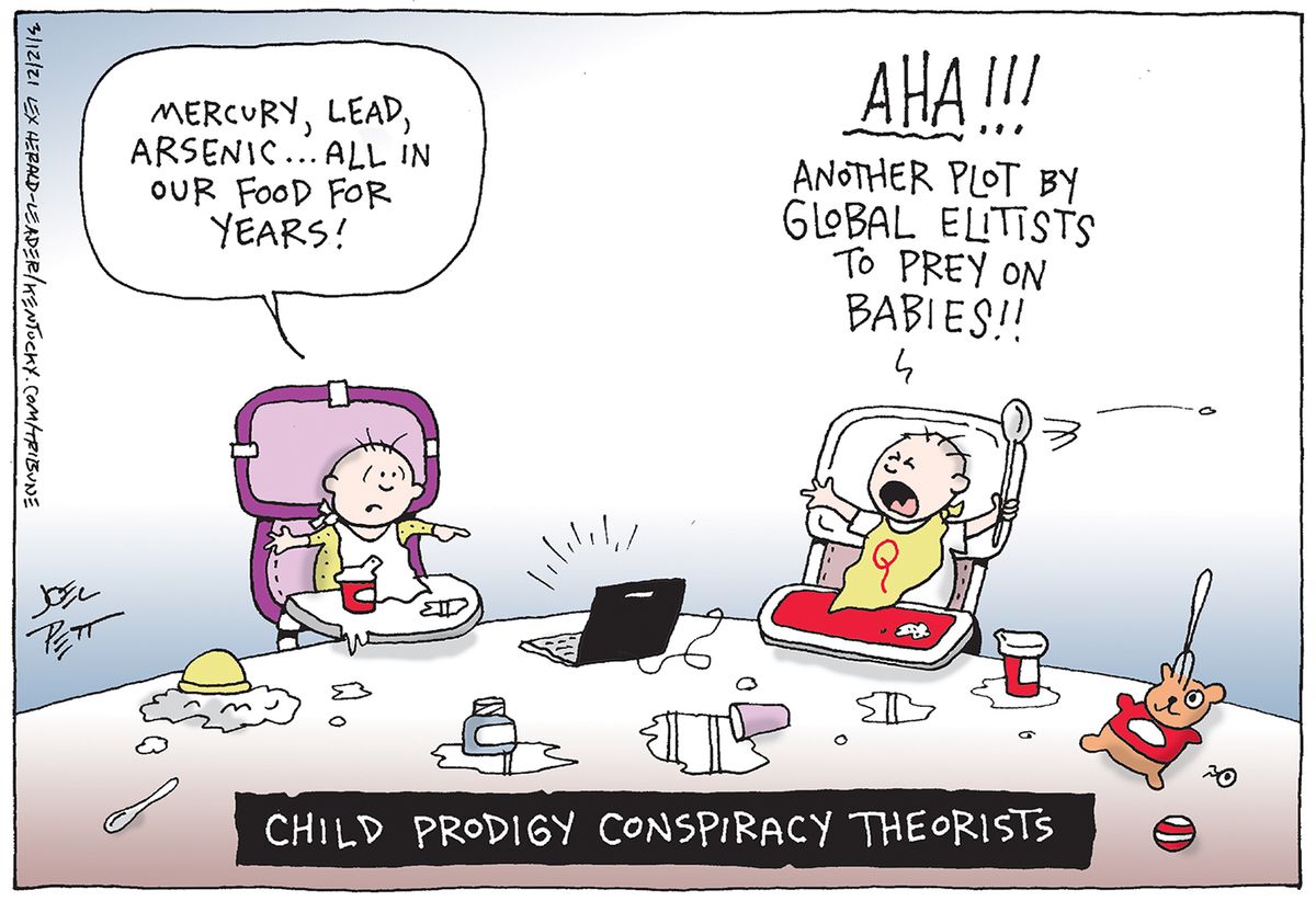 Editorial Cartoon U.S. babies conspiracy qanon | The Week