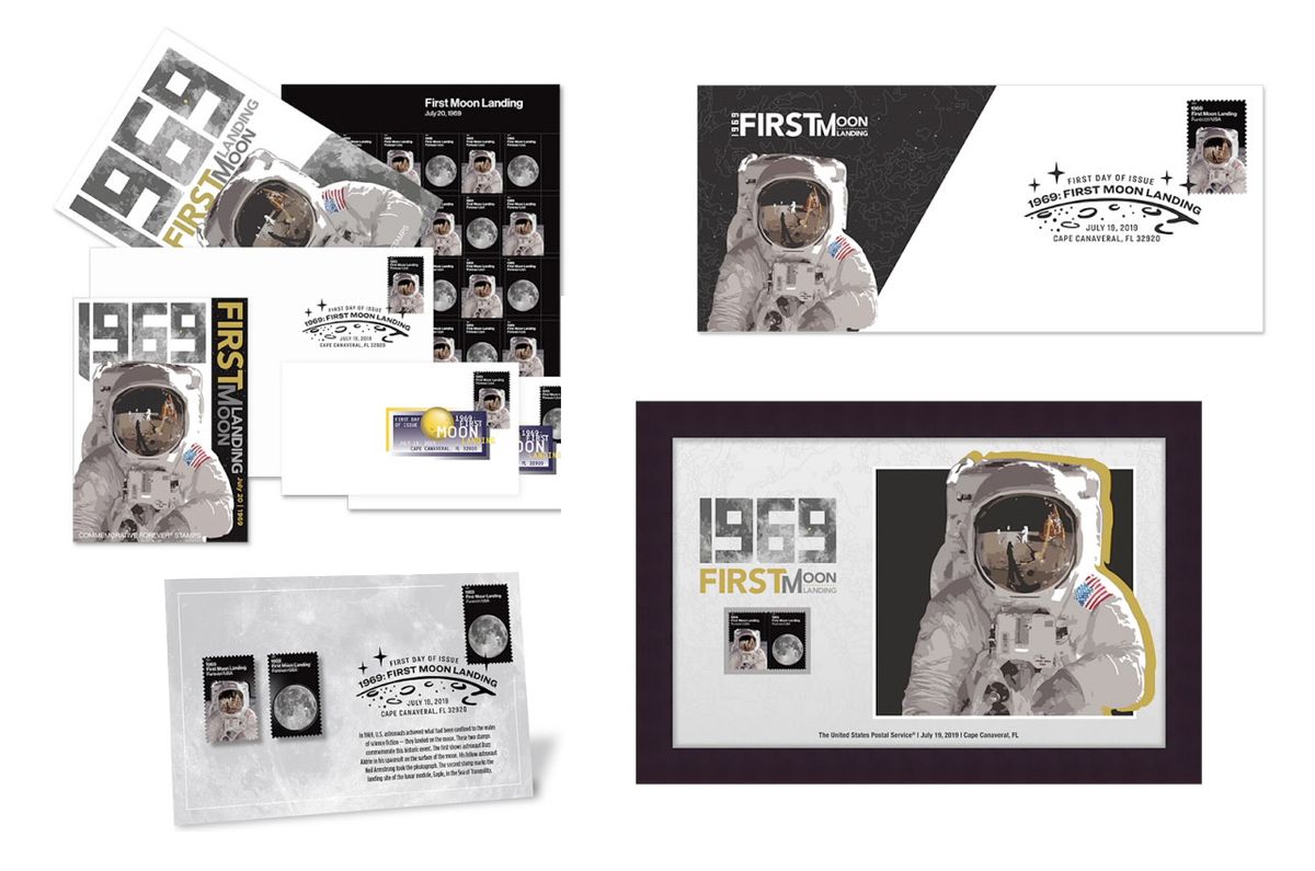 USPS '1969: First Moon Landing' Stamps Pinpoint Tranquility Base | Space