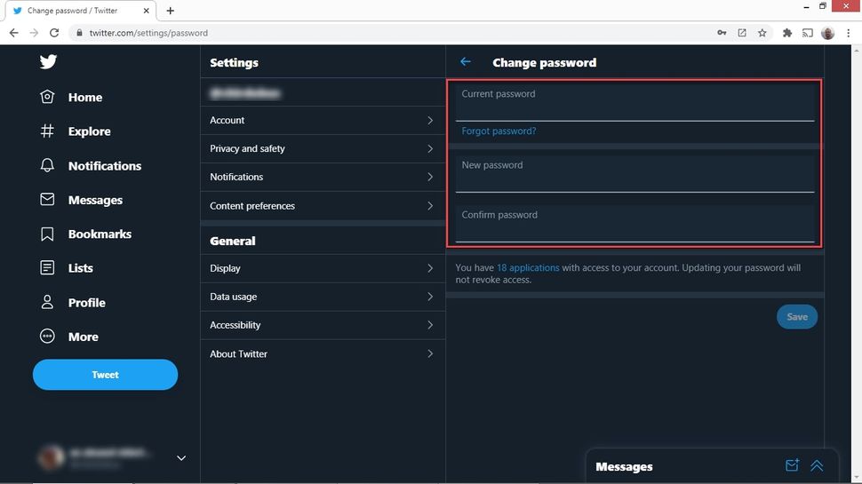 How to change your Twitter password or reset it | TechRadar