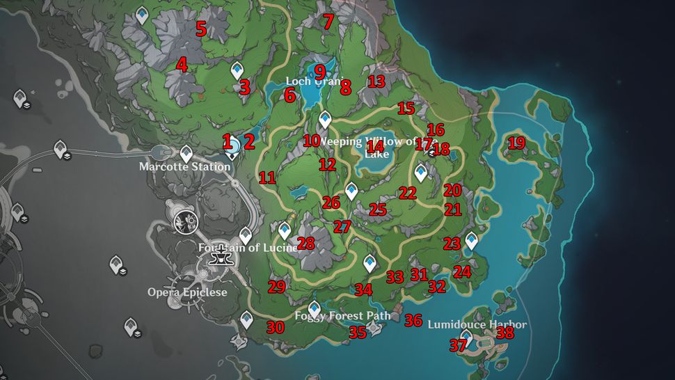 Genshin Impact Hydroculus locations | GamesRadar+