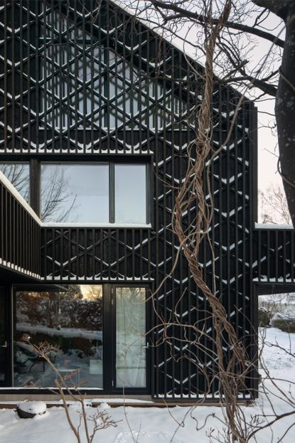 Prefab timber Swedish home by Bornstein Lyckefors | Wallpaper