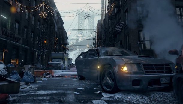 The Division engine trailer shows bleak beauty, police car destruction ...