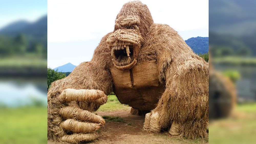 Incredible straw creatures invade Japanese city | Creative Bloq