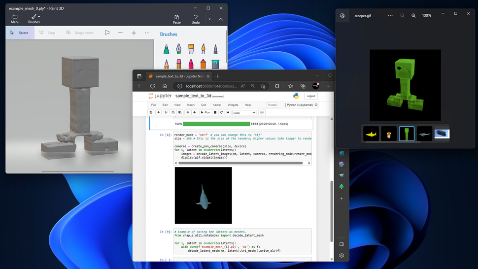 Openais Shap E Model Makes 3d Objects From Text Or Images Toms Hardware