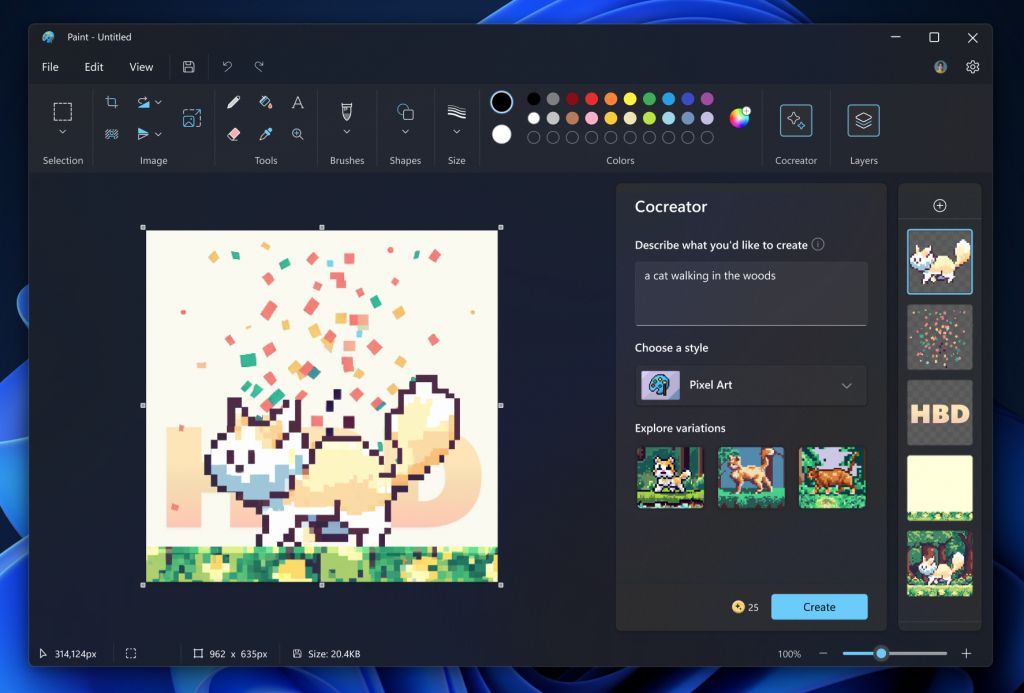 Even Microsoft Paint is getting an AI art generator | Creative Bloq