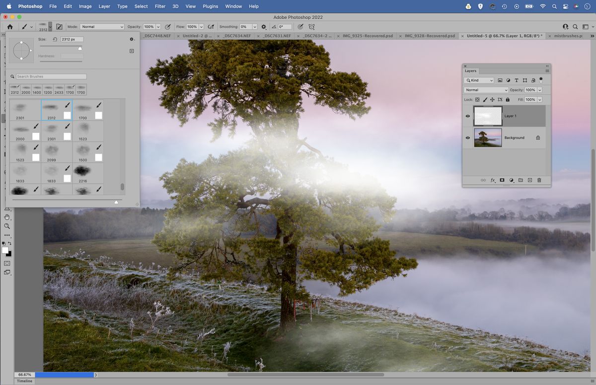 Use your FREE Photoshop mist brushes to add loads of atmosphere to ...