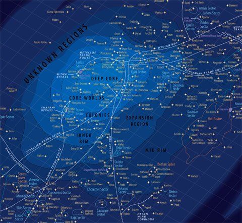 Giant Star Wars Map Lays Out The Entire Galaxy Far, Far Away | Cinemablend