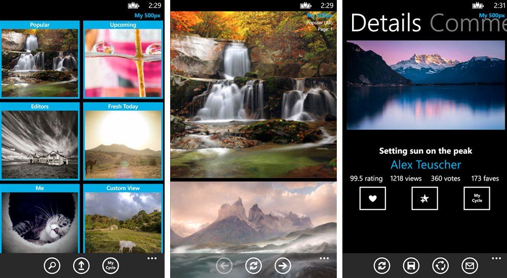 Updates pushing out for two of our favorite 500px apps, my500px and ...