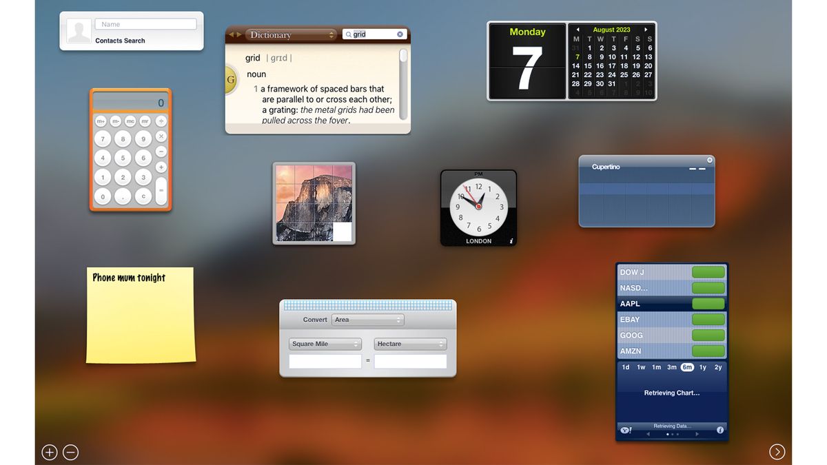 A history of widgets on the Mac - from Dashboard to Desktop on macOS ...