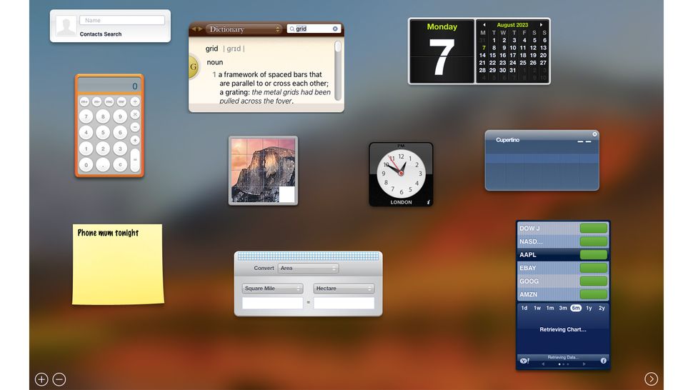 A history of widgets on the Mac - from Dashboard to Desktop on macOS ...
