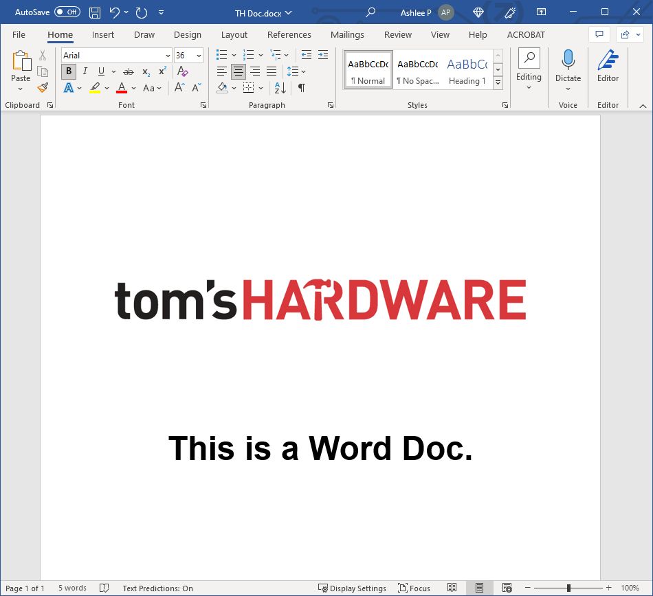 How to Convert a PDF to a Word Doc and Word Doc to PDF | Tom's Hardware
