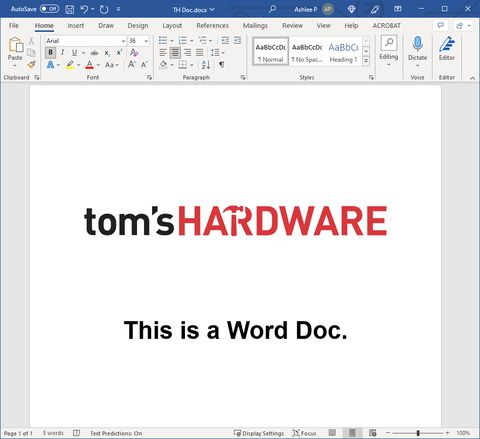How to Convert a PDF to a Word Doc and Word Doc to PDF | Tom's Hardware