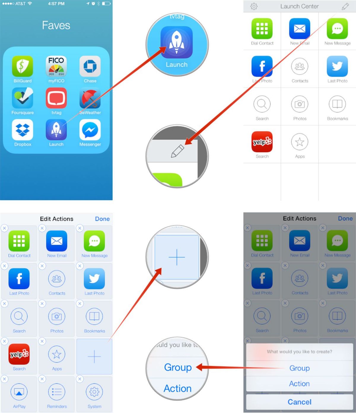 How to create groups in Launch Center Pro for iPhone and iPad | iMore