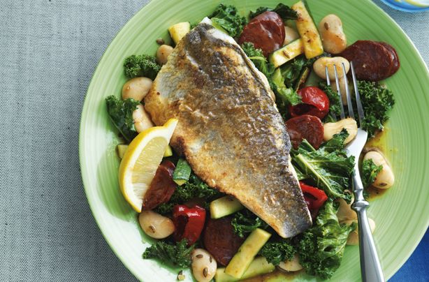 Spanish-style sea bass | Spanish Recipes | GoodtoKnow