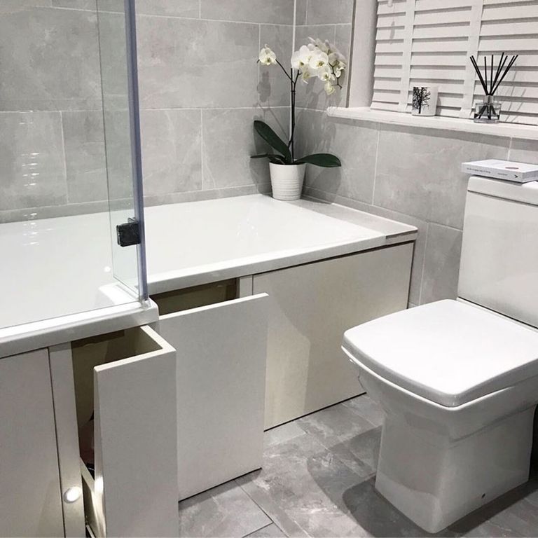 DIY pro installs ingenious under bath storage – and Mrs Hinch is a fan ...