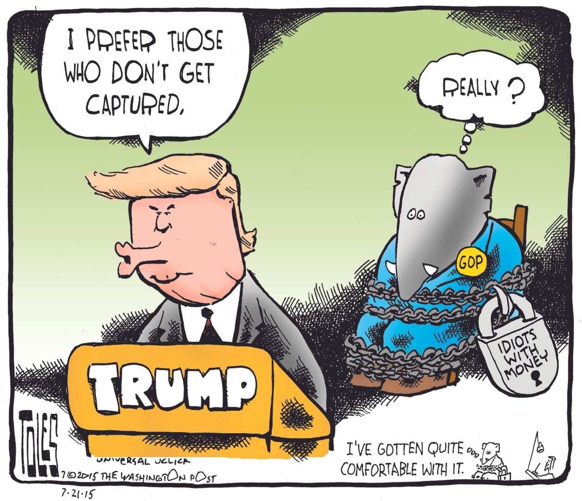 Political cartoon U.S. Donald Trump | The Week