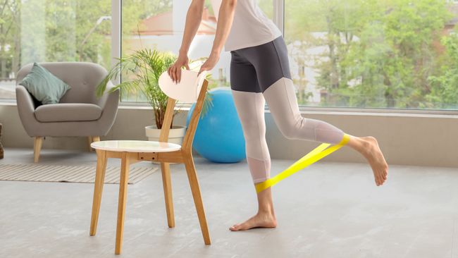 I swapped weights for this resistance band chair workout — and the ...