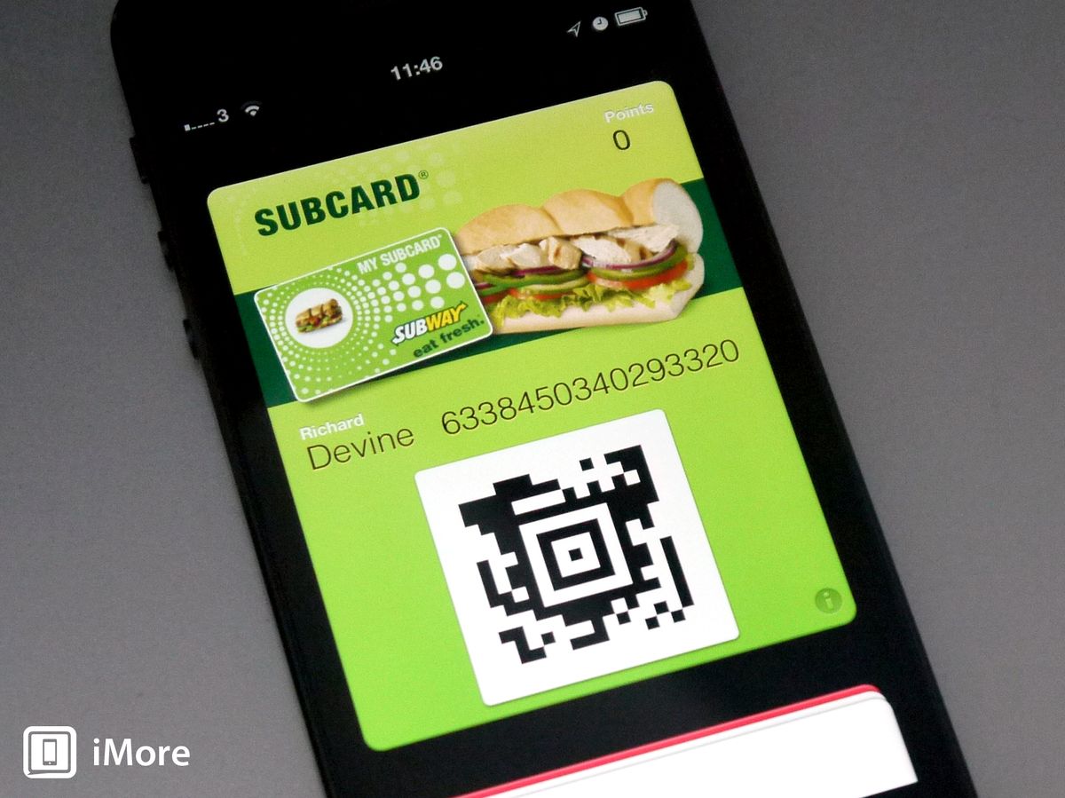 Subway UK Subcard app adds support for Passbook | iMore