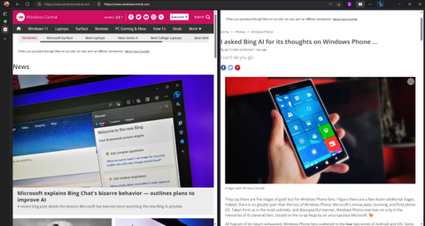 Microsoft Edge Split Screen view now available, but it's hidden behind ...