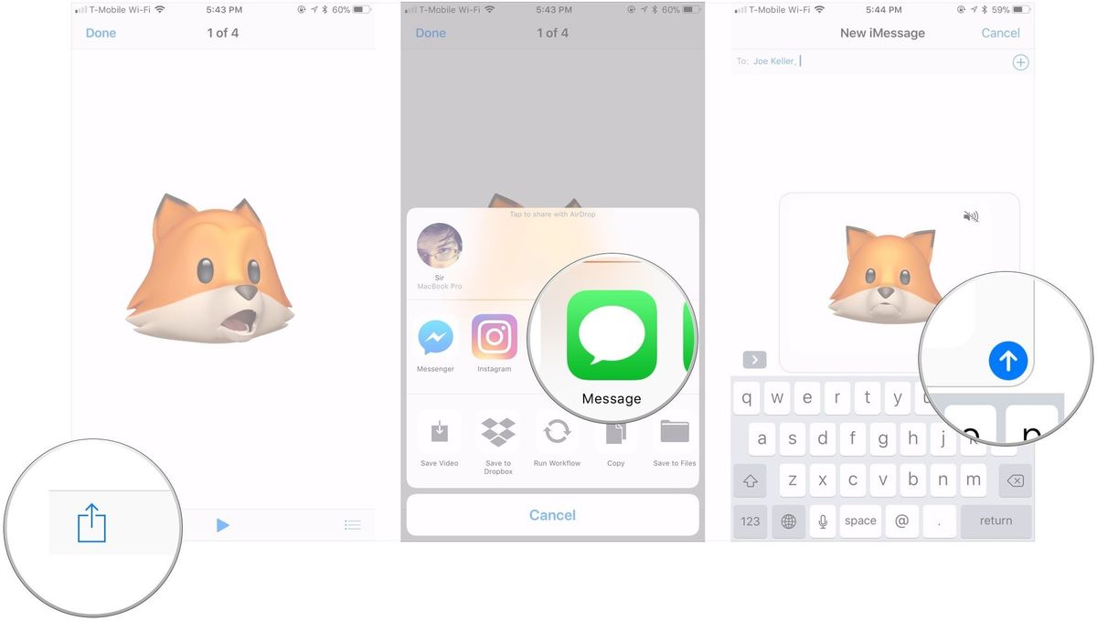 How to share Animoji or Memoji to any social network | iMore