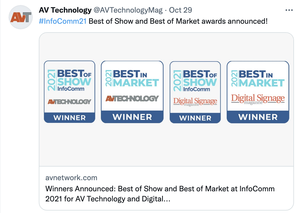 Impressions on InfoComm 2021 | AVNetwork