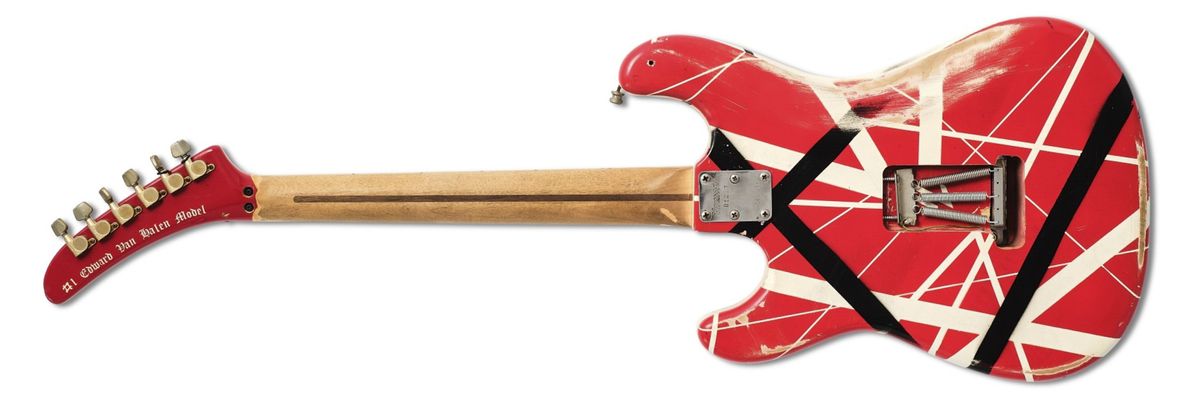 “Back of headstock reveals: #1 Edward Van Halen Model”: Eddie Van Halen ...
